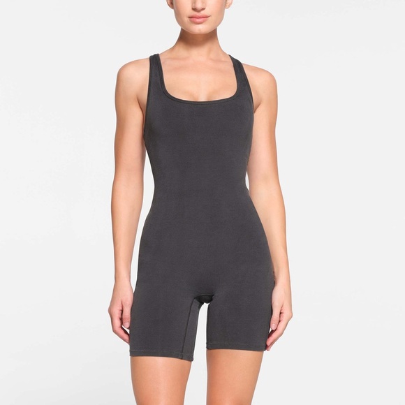 SKIMS | Intimates & Sleepwear | Skims Mid Thigh Onesie Ash | Poshmark